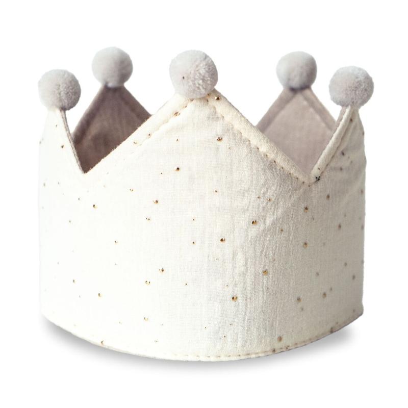 Birthday crown reversible raw fabric – La Fiesta de Olivia