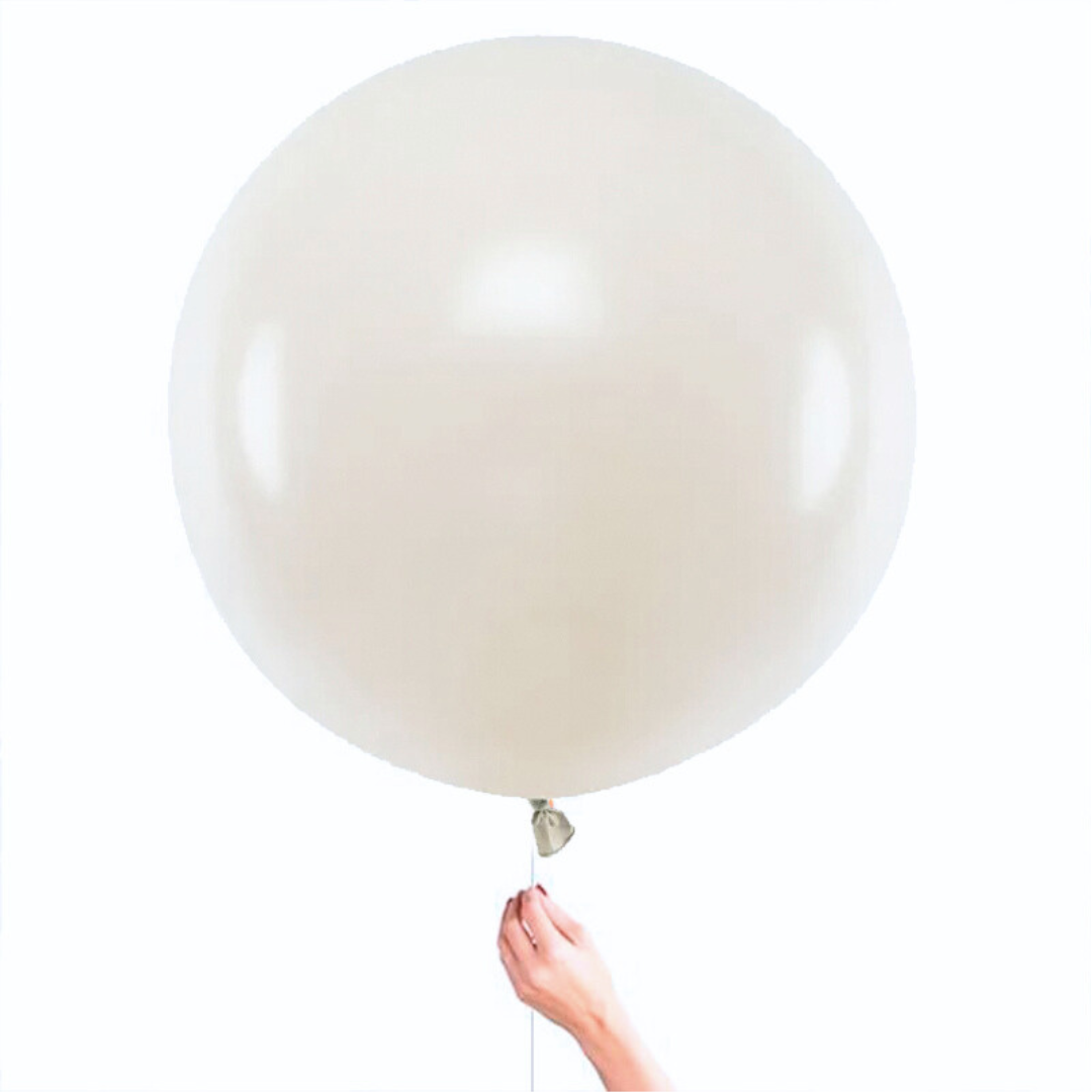Globo XL látex crema mate light – La Fiesta de Olivia