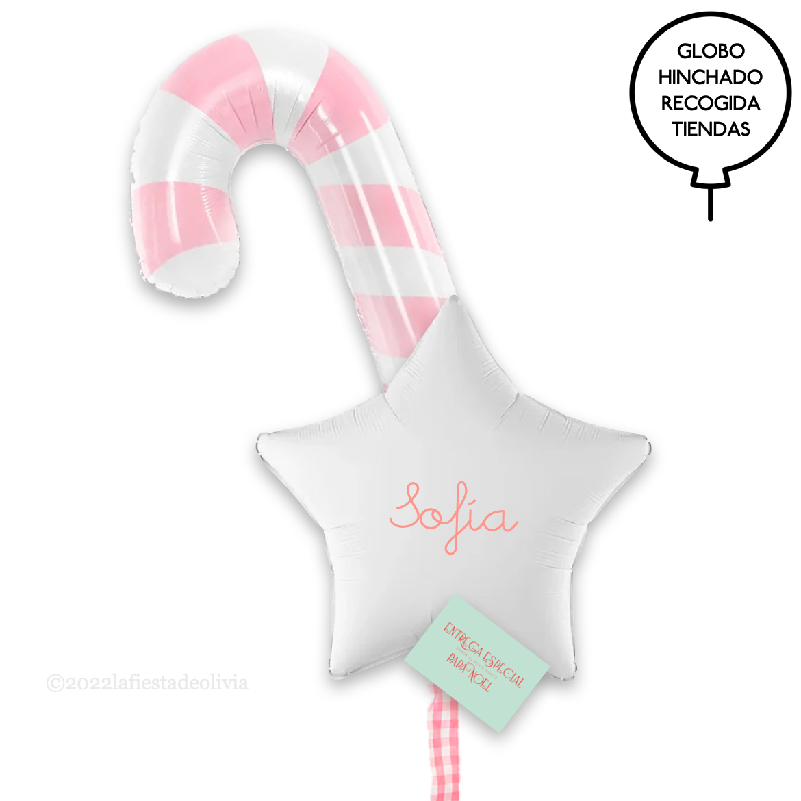 Bouquet globo CANDY ROSA HELIO – La Fiesta de Olivia