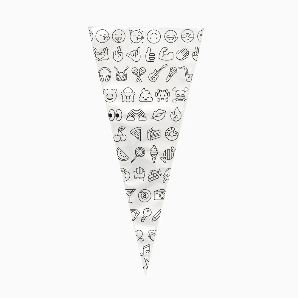 Cono plástico para chuches Music / 10 uds. – La Fiesta de Olivia