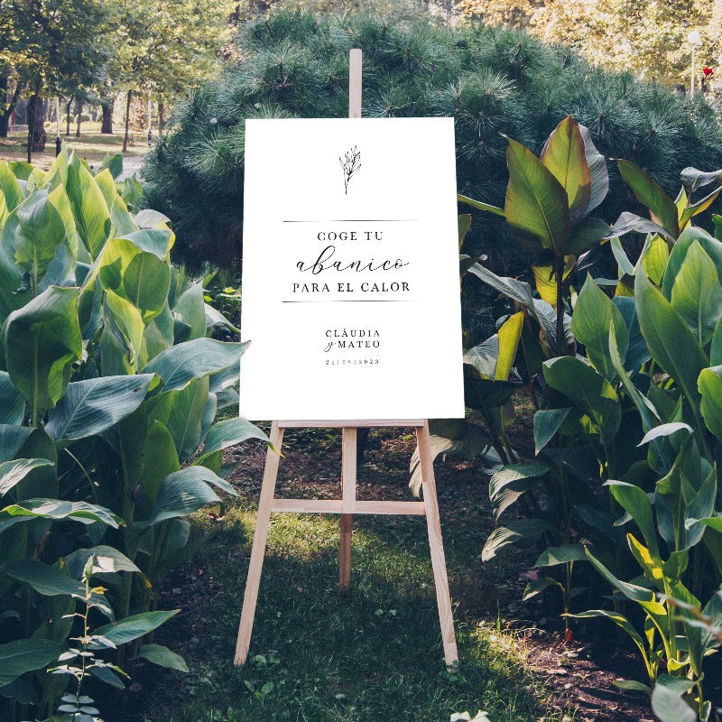 Cartel personalizado Botanic Rincón de abanicos Botanic – La Fiesta de ...