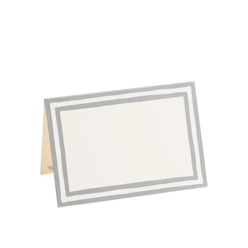 Double-edged silver place cards / 8 units – La Fiesta de Olivia