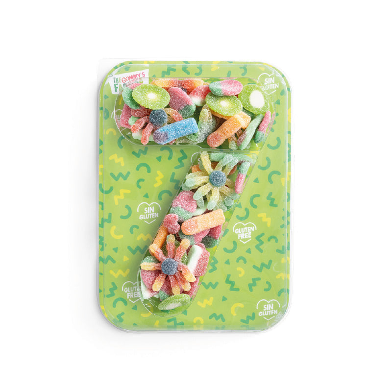 Número 7 de golosina XL Mix Pica – La Fiesta de Olivia