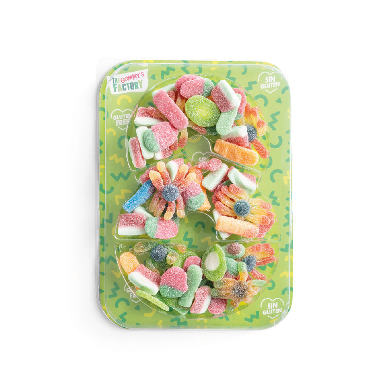 Número 8 de golosina XL Mix Pica – La Fiesta de Olivia