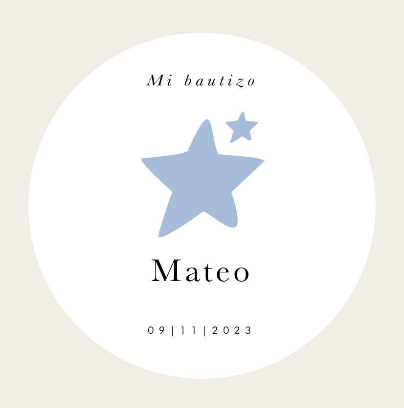 Personalized celestial star sticker – La Fiesta de Olivia